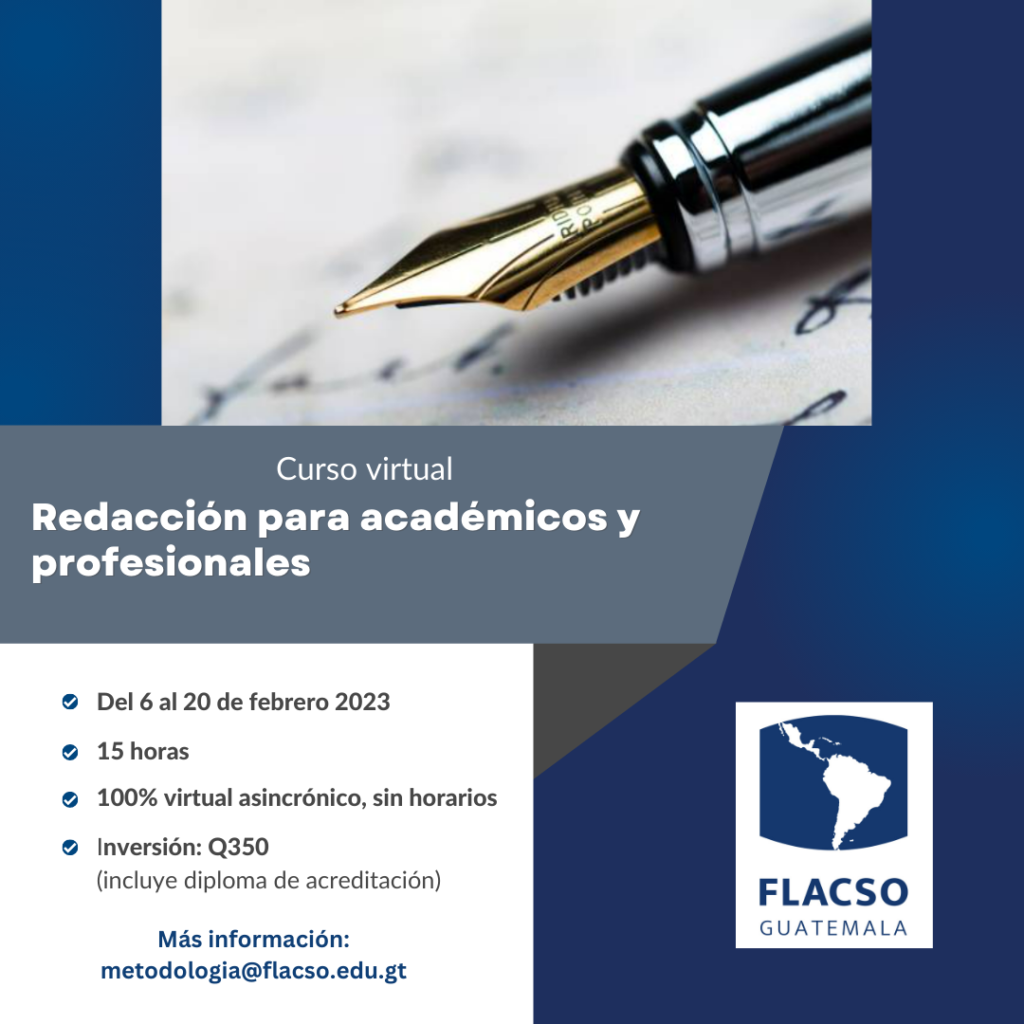 Cursos de redacción académica y profesional